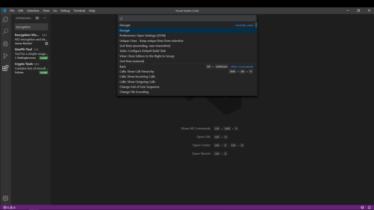 How to encrypt text file in Visual Studio Code (VSCode) – JamesBachini.com