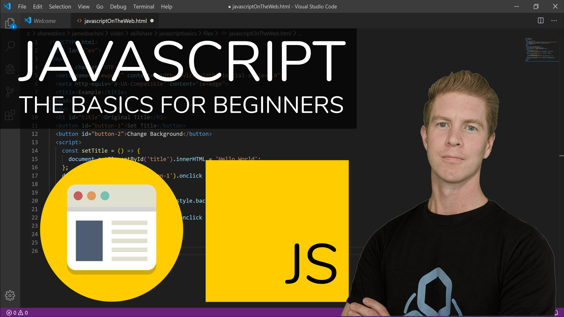 Javascript Basics Course Files – JamesBachini.com