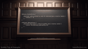 Solidity Libraries | Solidity Tips & Examples – JamesBachini.com