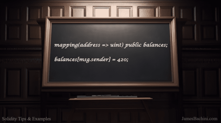 Mapping in Solidity | Solidity Tips & Examples – JamesBachini.com