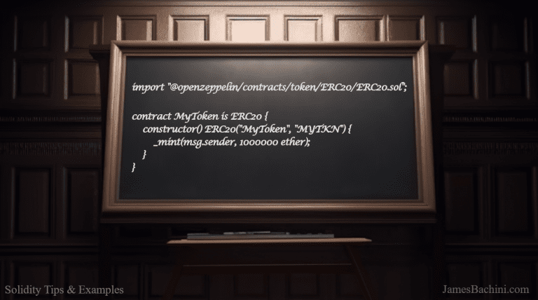 OpenZeppelin Libraries | Solidity Tips & Examples – JamesBachini.com