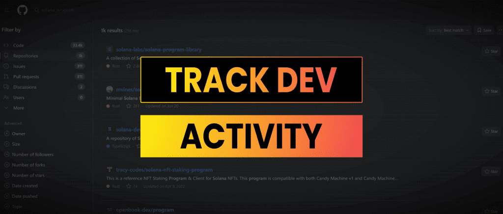 How I Track Developer Activity For Crypto Projects – JamesBachini.com