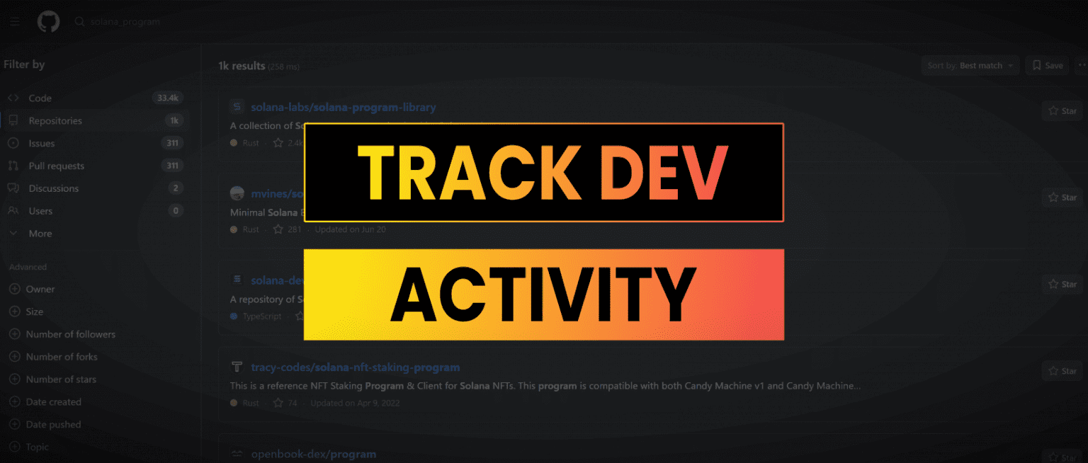 How I Track Developer Activity For Crypto Projects – JamesBachini.com