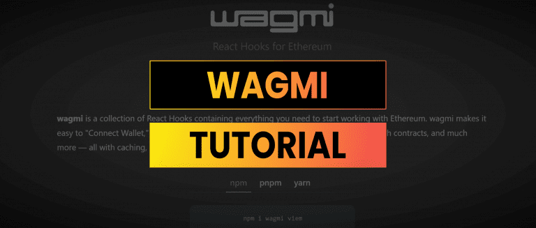 WAGMI Tutorial | The Web3 React Framework – JamesBachini.com