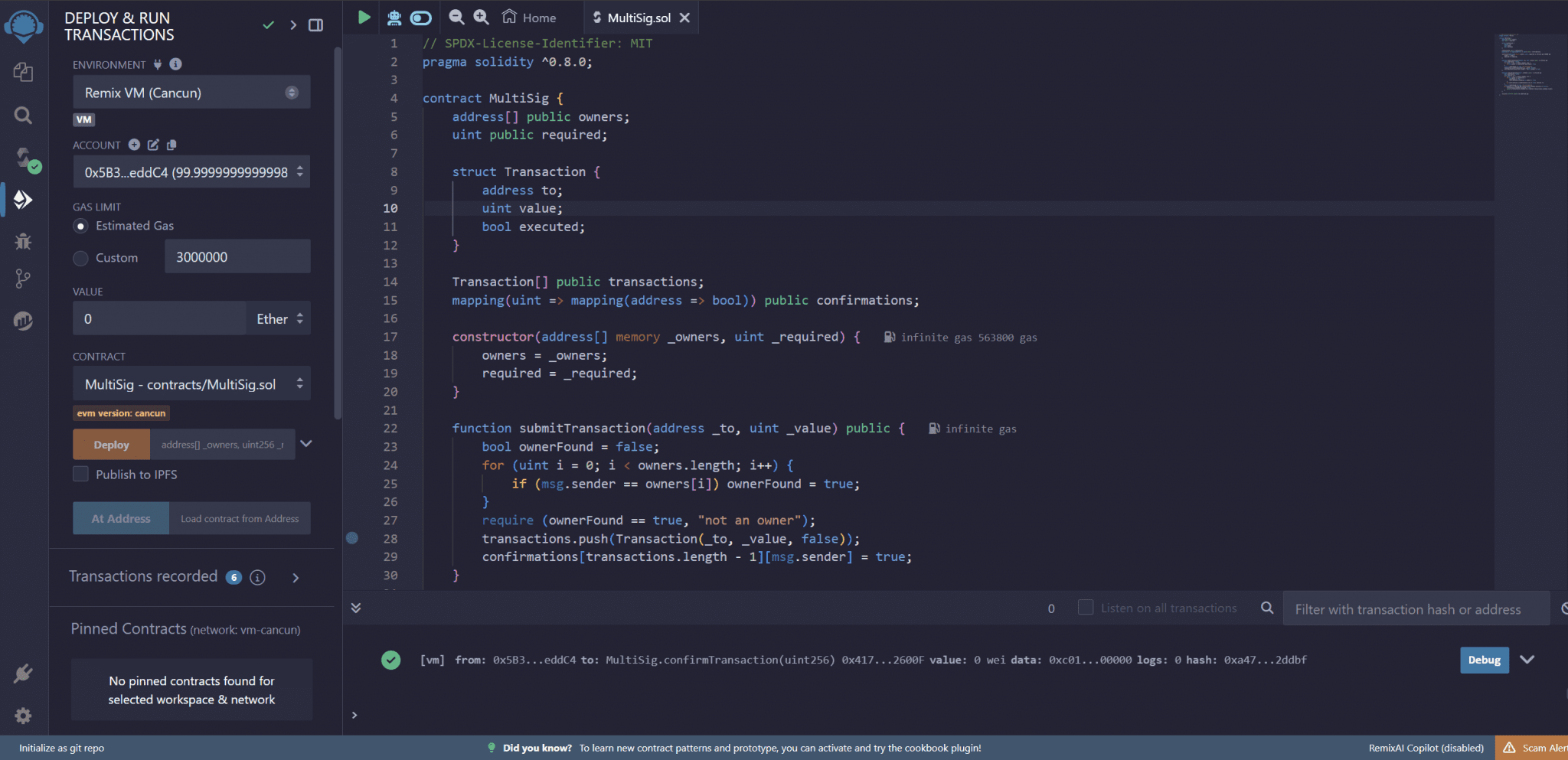 Creating MultiSig Wallets with Solidity – JamesBachini.com